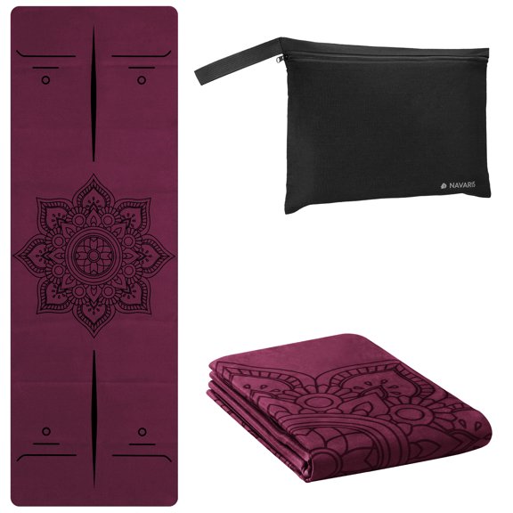 Sunny Health & Fitness Exercise Non-Slip Yoga Mat (Blue) - Thick ...