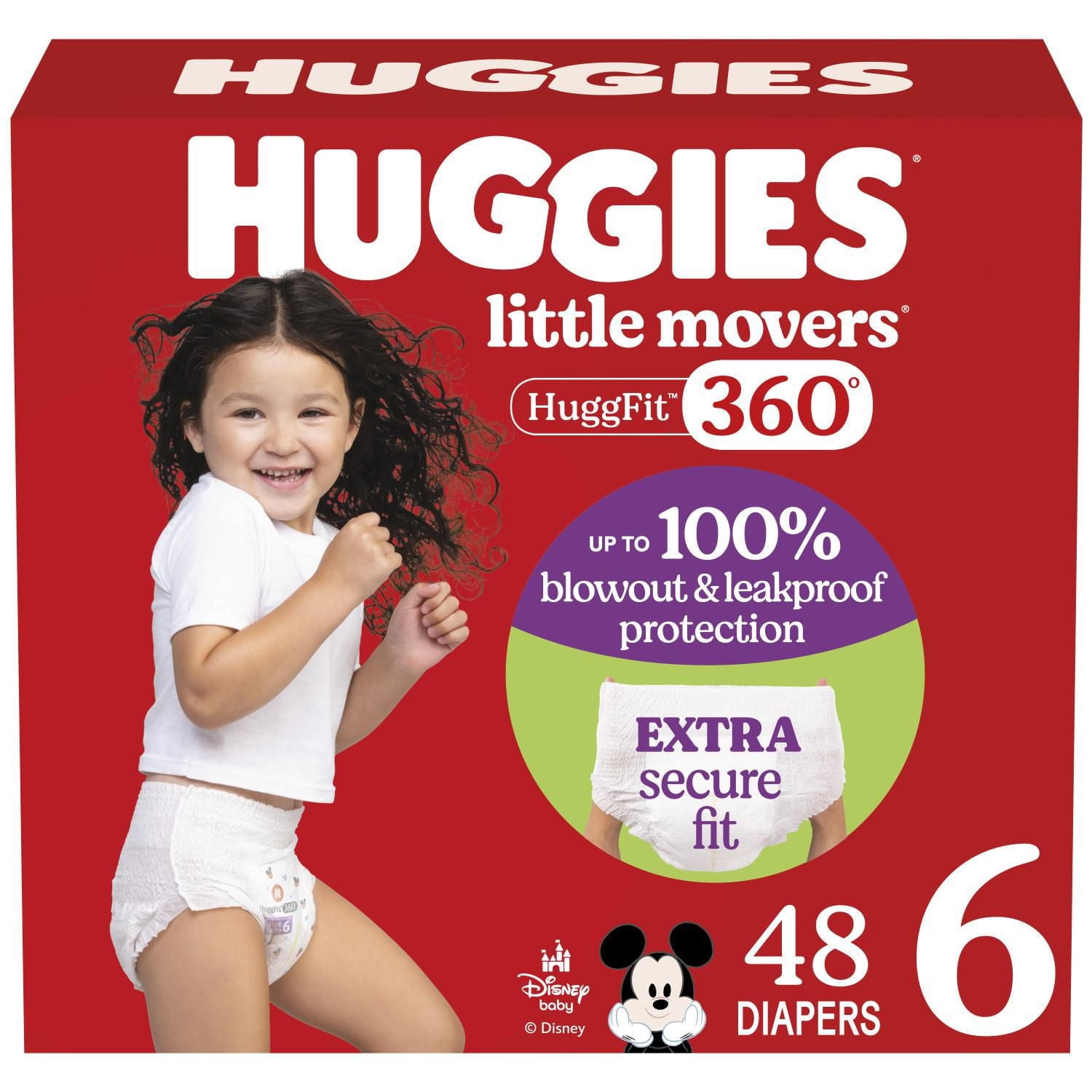 Huggies Little Movers HuggFit 360° Baby Diapers with 360° Waistband ...