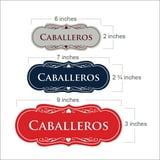 Designer Spanish Caballeros Sign (Ivory/Dark Brown) - Large - Walmart.com