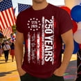 WERYOUNG Patriotic Graphic T Shirts For Men 250th Anniversary Short ...