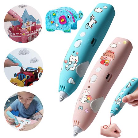 Children's Graffiti Painting Pen Toys 3D Printing Pen Set Creative ...