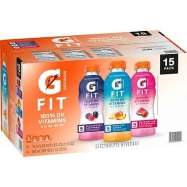 Gatorade Fit Electrolyte Beverage, Four Flavor Variety, 16.9Oz (12 ...