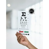 EMI Snellen Pocket Eye Chart EC-PSN - For use at 6 feet - Walmart.com