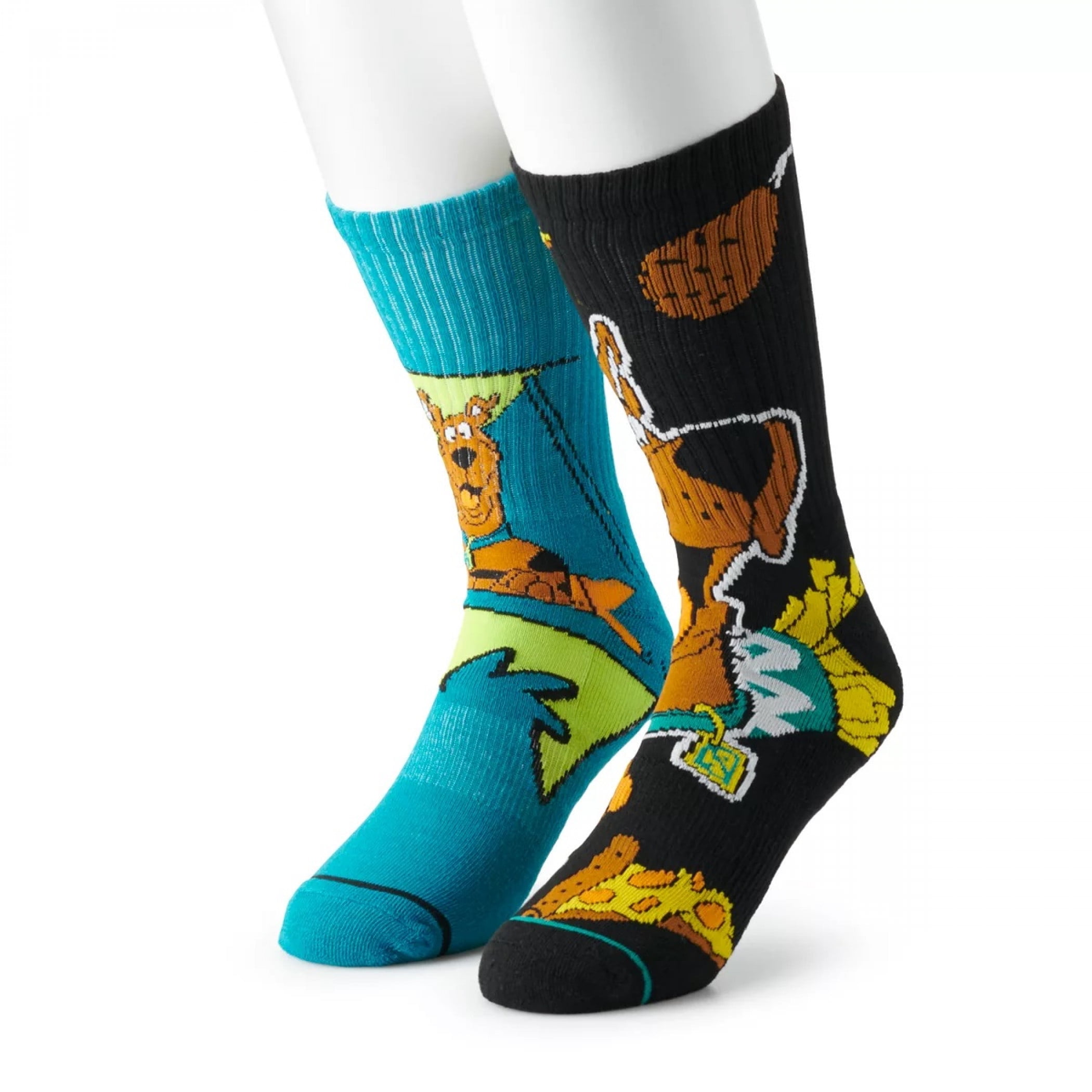 Scooby Doo Mystery Machine and Scooby Snacks 2-Pack Athletic Crew Socks ...