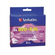 Verbatim DVD+R DL 8.5GB 8X with Branded Surface - Walmart.com