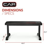 CAP Strength Universal Flat Weight Bench, Black - Walmart.com