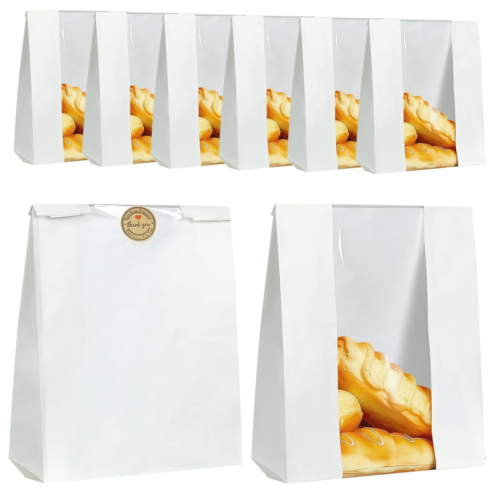 Click here for Unbranded 50pcs Homemade Bread Bags With Window Fo... prices