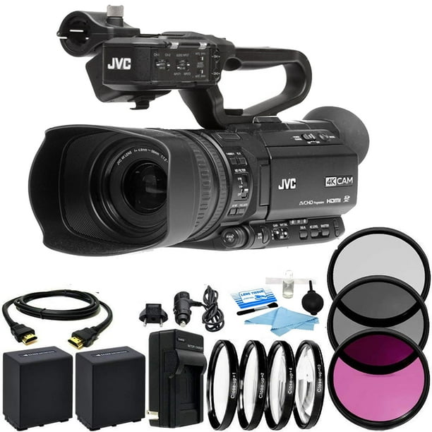 JVC GY-HM250 UHD 4K Streaming Camcorder with Built-in Lower-Thirds ...