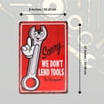 We Don't Lend Tools Sign for Mechanic, Shop Decor - Gifts for Men ...