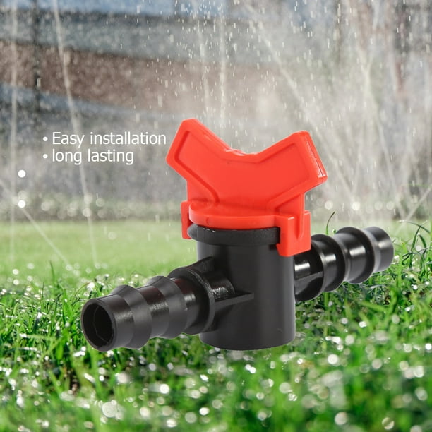JQSM 16mm Hose Garden Irrigation Water Valves Plastic Barbed Waterstop ...