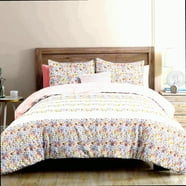 Blooming Treillage Jacquard Woven Floral Oversized Periwinkle Comforter ...