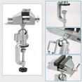 LYUMO 3" Table Vise Clamp 360 Degree Rotating Bench Vise Aluminum Vise ...