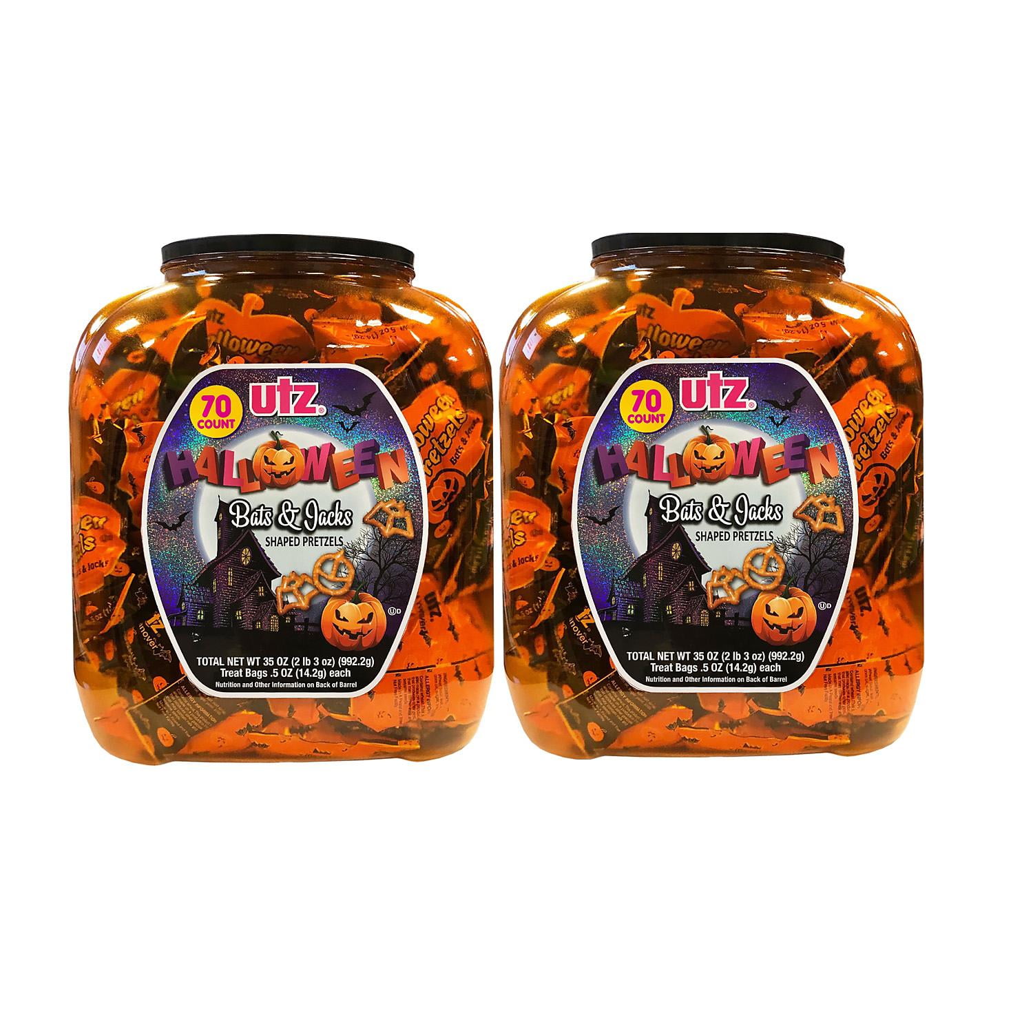 Utz Halloween Pretzel Treat Barrels (35 oz., 2 ct.) - Walmart.com