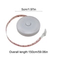150cm/59in Retractable Tape Measure, Wenini Soft Fabric Measuring Tape ...