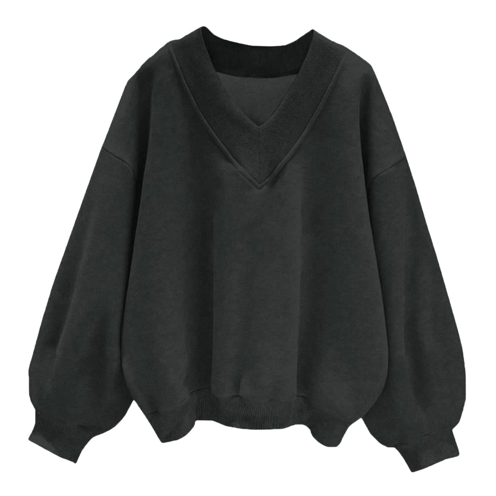 Click here for Timegard Womens Oversized Tops Sweatshirts V-Neck... prices