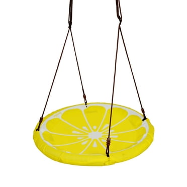 Swurfer Orbit 40" Tree Swing, Cool Feel Mesh Padded Saucer Swing Holds ...