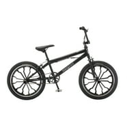Mongoose Grid Mag 20-Inch BMX Freestyle Bike, Single Speed, Silver ...