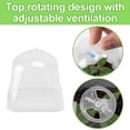 50 Pcs Clear Plant Nursery Pots with Humidity Dome-3" Reusable Plastic ...
