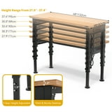 Dextrus Work Bench 48" L X 20" W Adjustable Workbench for Garage W ...