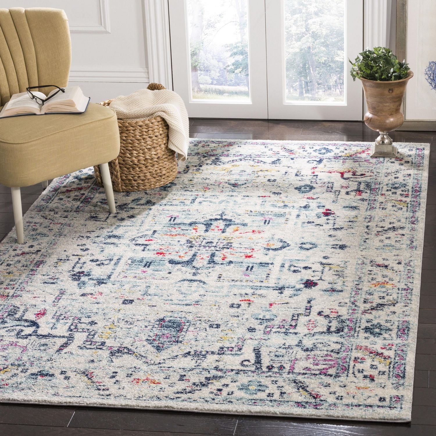 Click here for Safavieh Madison Dahila Floral Bordered Area Rug 9... prices