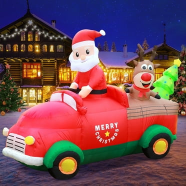 Zimtown 6FT Inflatables Snowman with Three Penguins Outdoor Christmas ...