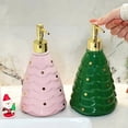 Christmas Tree Ceramic Soap Dispenser - Decorative Liquid Bottle for ...