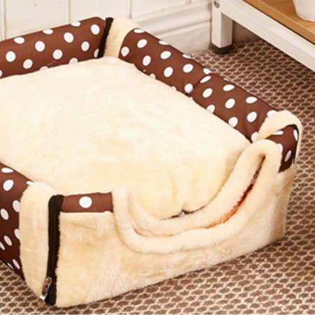 Dog House Kennel Nest With Mat Foldable Soft Pet House Pet Circular ...