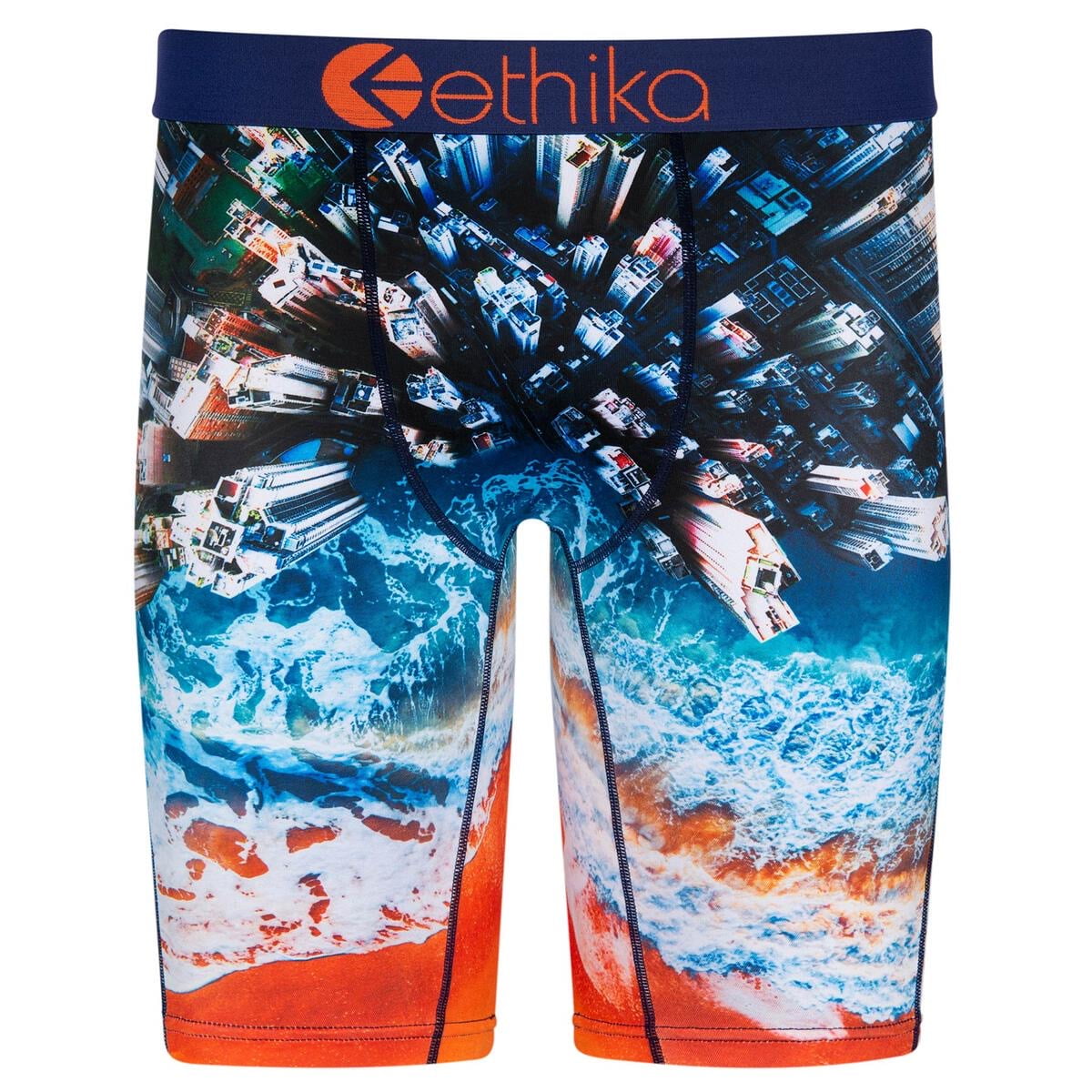 Ethika Hk Waves Boxer MEDIUM NAVY - Walmart.com