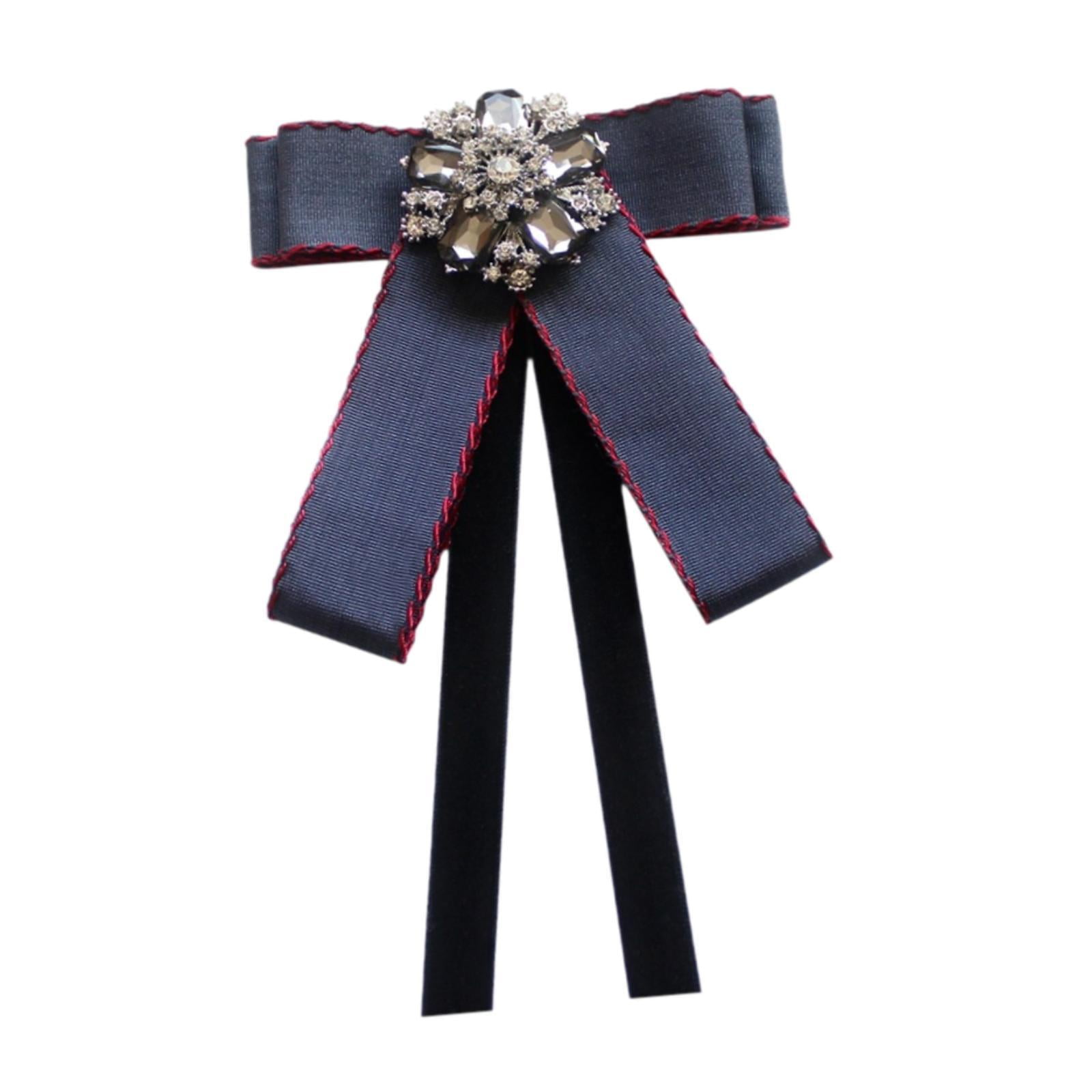 Broche de cinta de lazo broche boquio bownot para mujer dihinestone ...