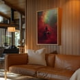 Affixzi Jesus Reading Scripture Wall Art: Dramatic Rainbow Light, Red ...