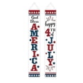 4Th Of July Patriotic Door Curtain & Banner Set, Printed Couplets Flag ...