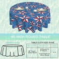 American Flag Stars Round Tablecloth 60 inch,Patriotic Circle Table ...