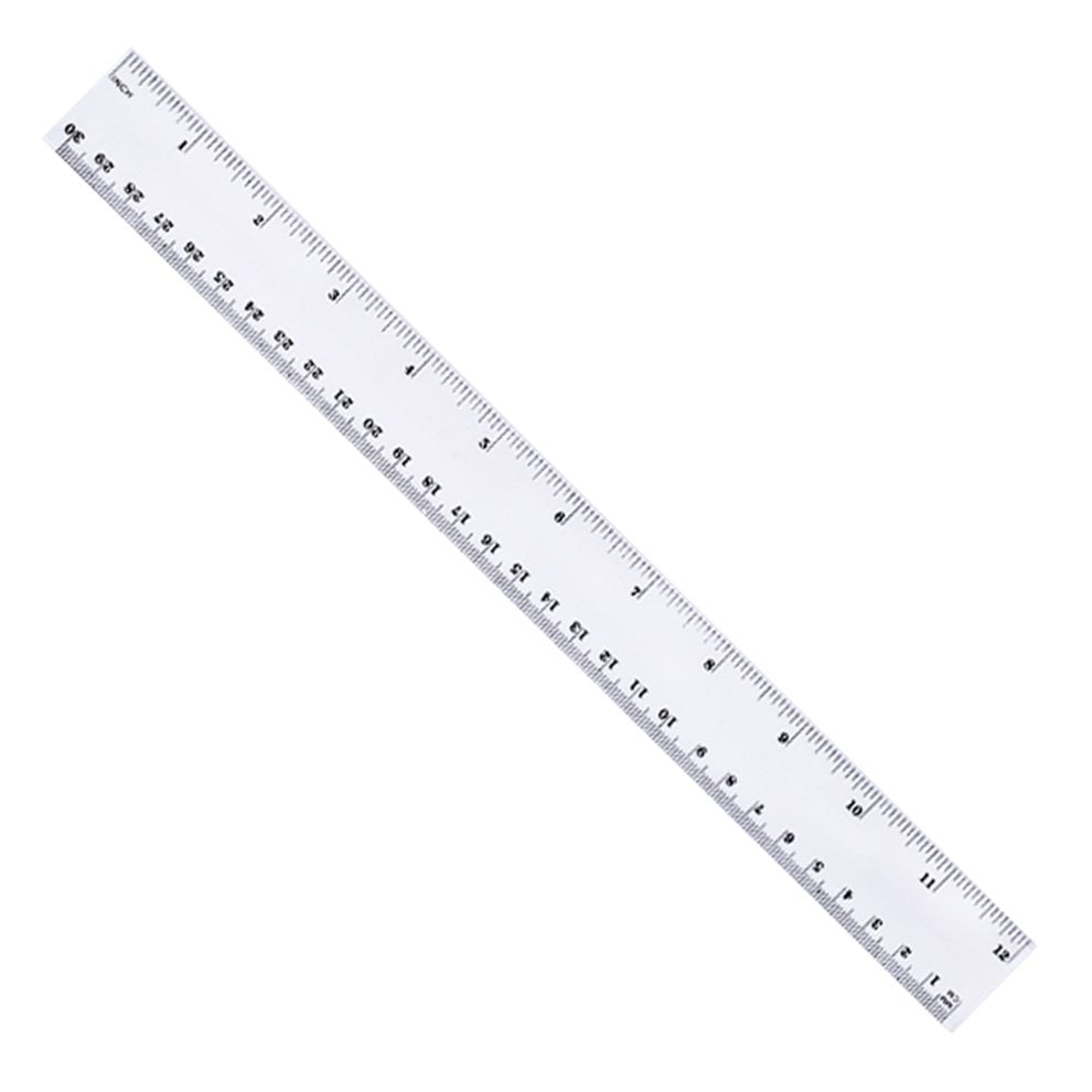 Transparent organic plastic ruler Ruler 15cm 20cm 30cm Long ruler ruler ...