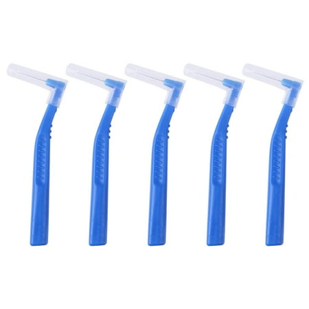 5pcs L Shape Interdental Brush Orthodontic Dental Floss Teeth Whiten ...