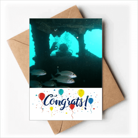 Ocean Fish Diving People Nature Picture Wedding Cards Congratulations ...