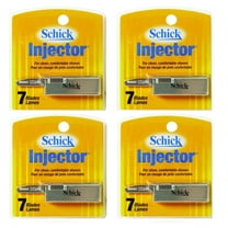 Schick Stainless Steel Injector Blades with Chromium Coating for Men's ...
