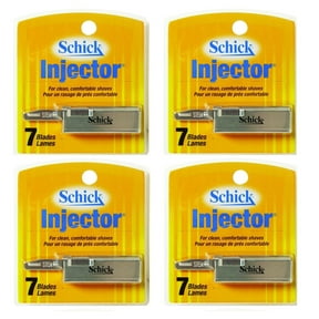 Schick Stainless Steel Injector Blades with Chromium Coating for Men's ...