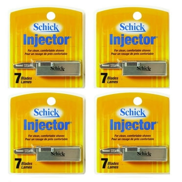 Schick Stainless Steel Injector Blades with Chromium Coating for Men's ...