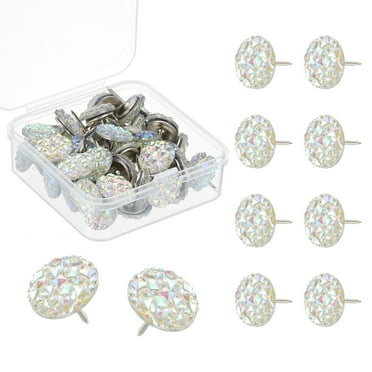 JAM Paper Push Pins, Round Head Map Tacks, 1 inch, Gold, 100/Pack ...