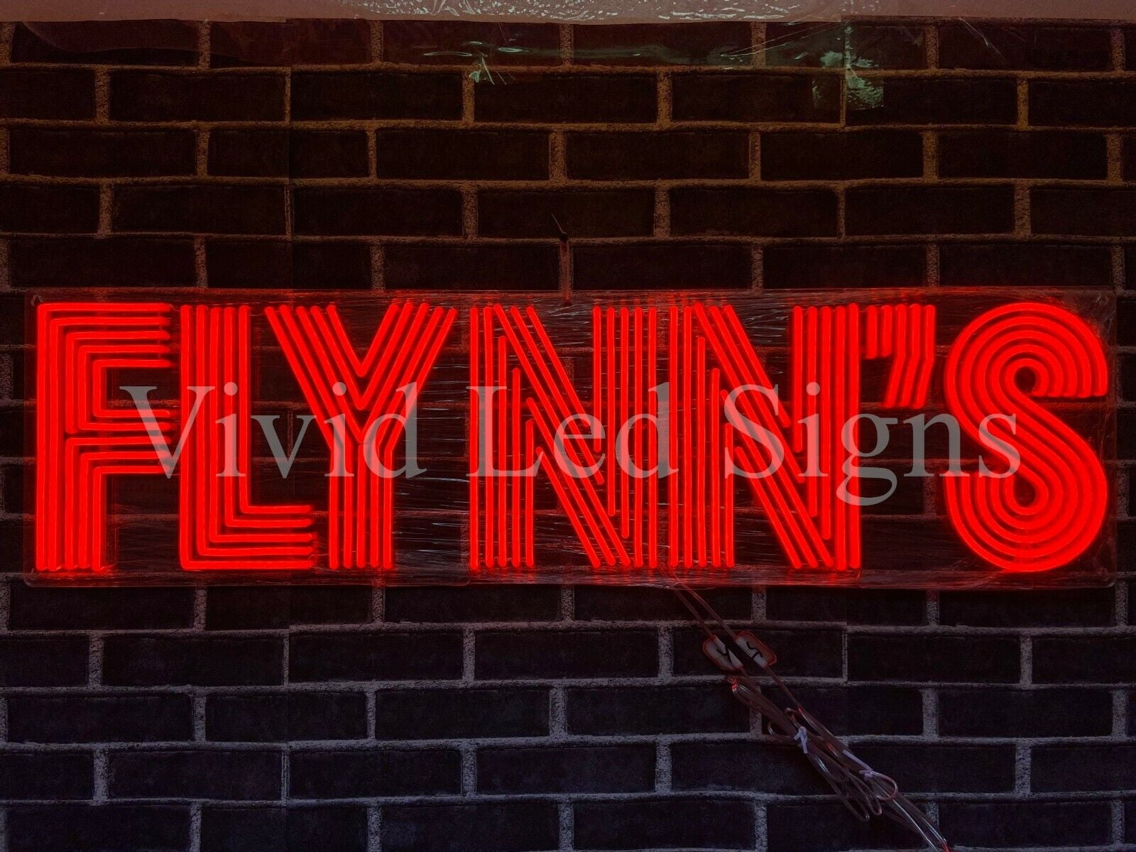 Queen Sense 40"x16" Flynns Flynn's Arcade Game Room LED Sign Light Wall ...