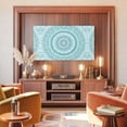 Aqua Boho TV Cover for 43 Inch Screen,Stretch Fabric Dustproof TV ...