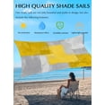 Abstract Graffiti Art Sun Shade Sail 8'X10' Yellow Grey Geometric ...