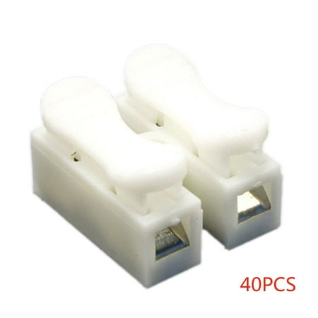 Ustyle 40PCS Spring Connector Electrical Cable Wire No Welding Screws ...
