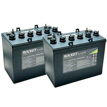 Rocket L-105 225Ah 6V Golf Cart Battery - Replaces Trojan T-105 (Set of ...