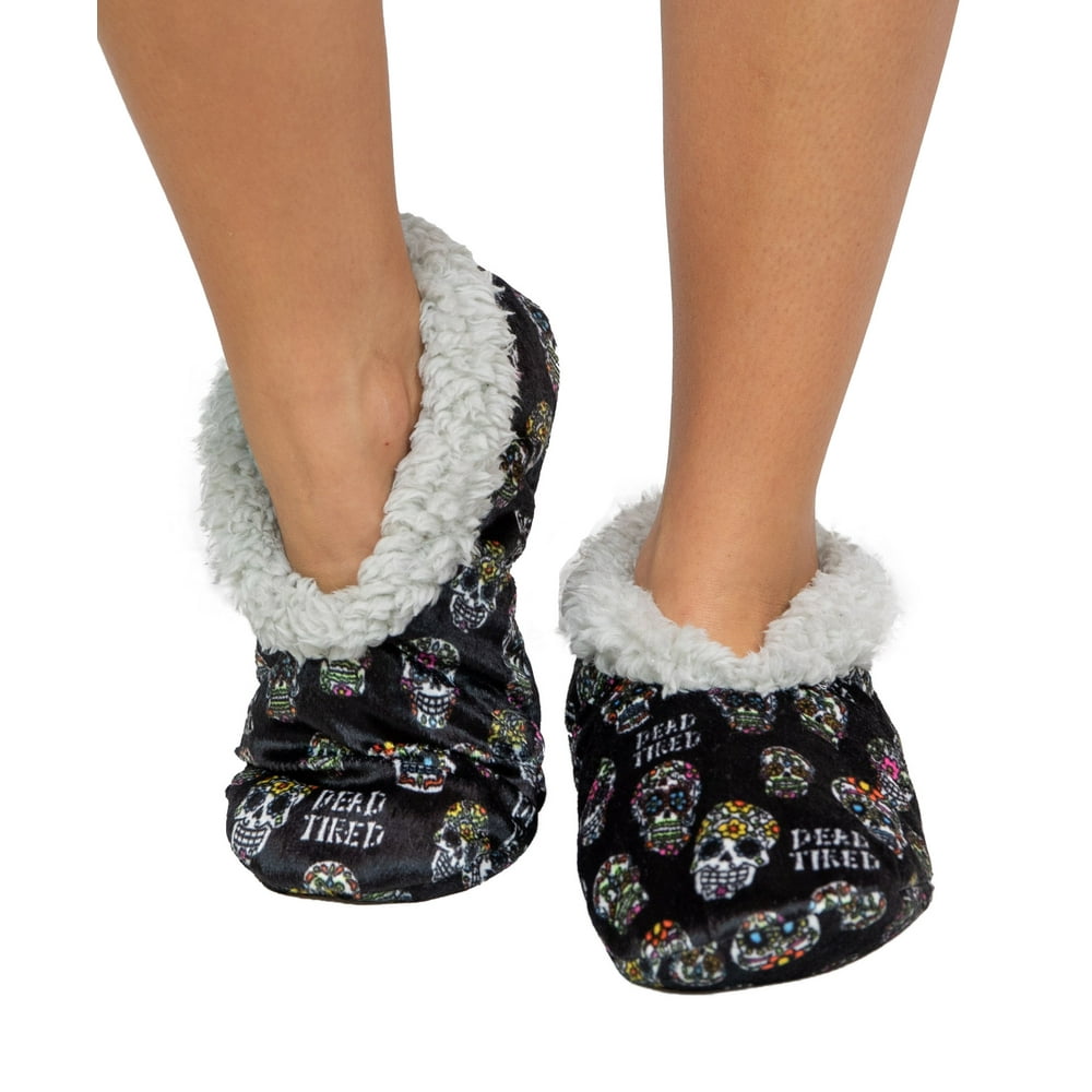 Lazy One - LazyOne Fuzzy Feet Slippers for Women, Cute Fleece-Lined ...