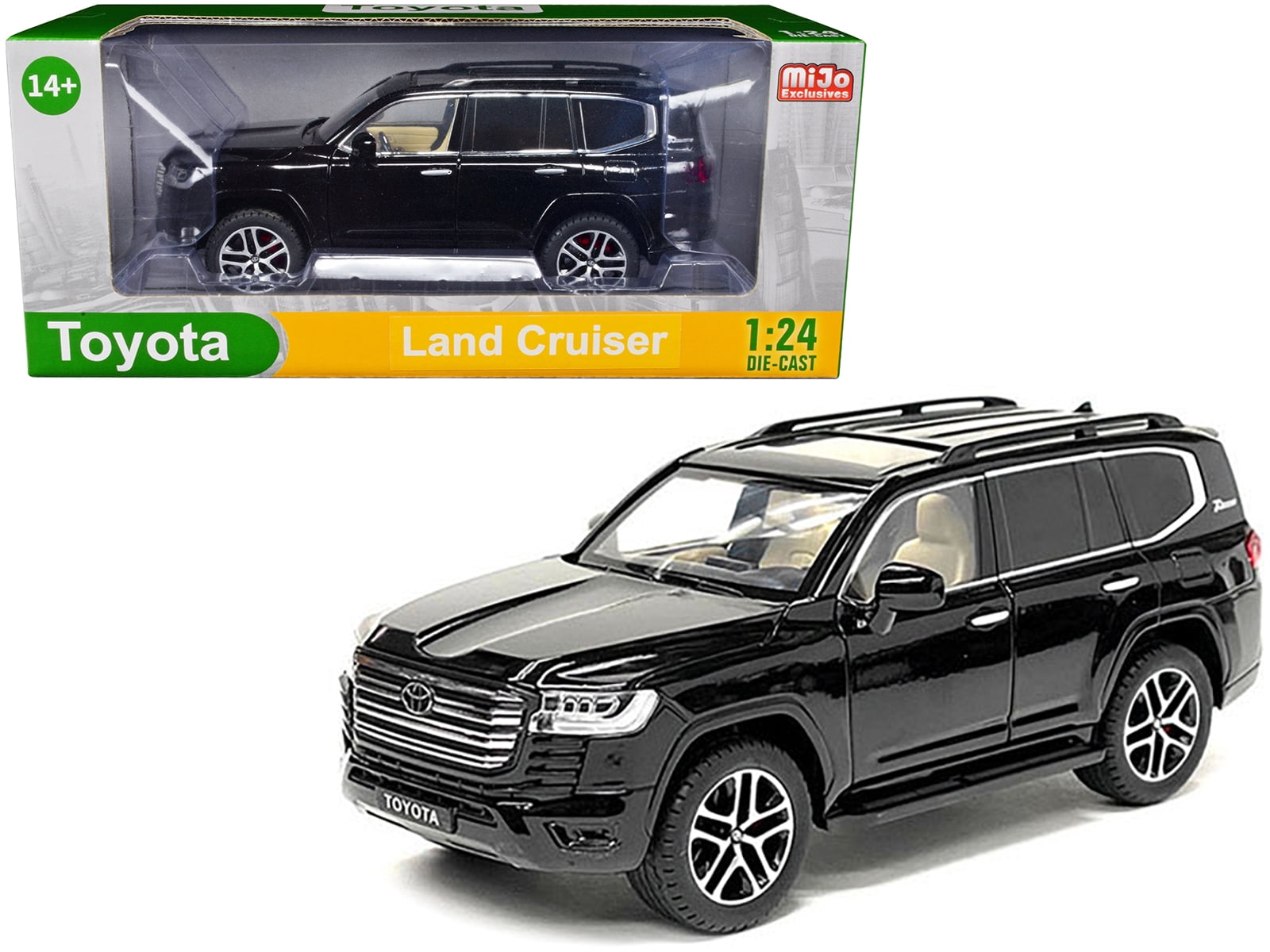 Toyota Land Cruiser Black Metallic 1/24 Diecast Model Car - Walmart.com