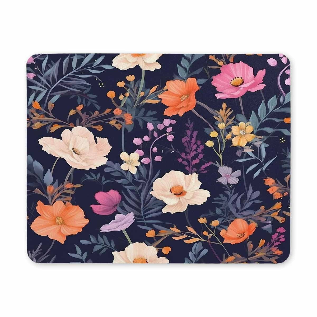 Floral Mouse Pad, Flower Mouse Pad, Mouse Mat Square Waterproof Mouse ...