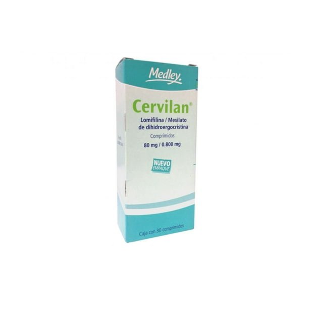 Cervilan comprimidos 80 mg/0.800 mg 30 pzas | Walmart en línea