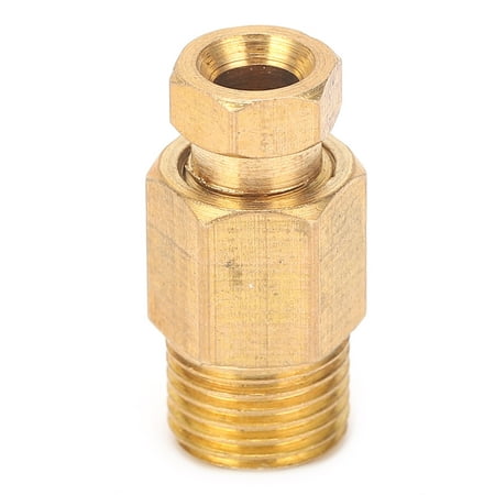 Oil Pipe Fitting Elbow Brass Straight Block Connector Adapter for Pipe ...
