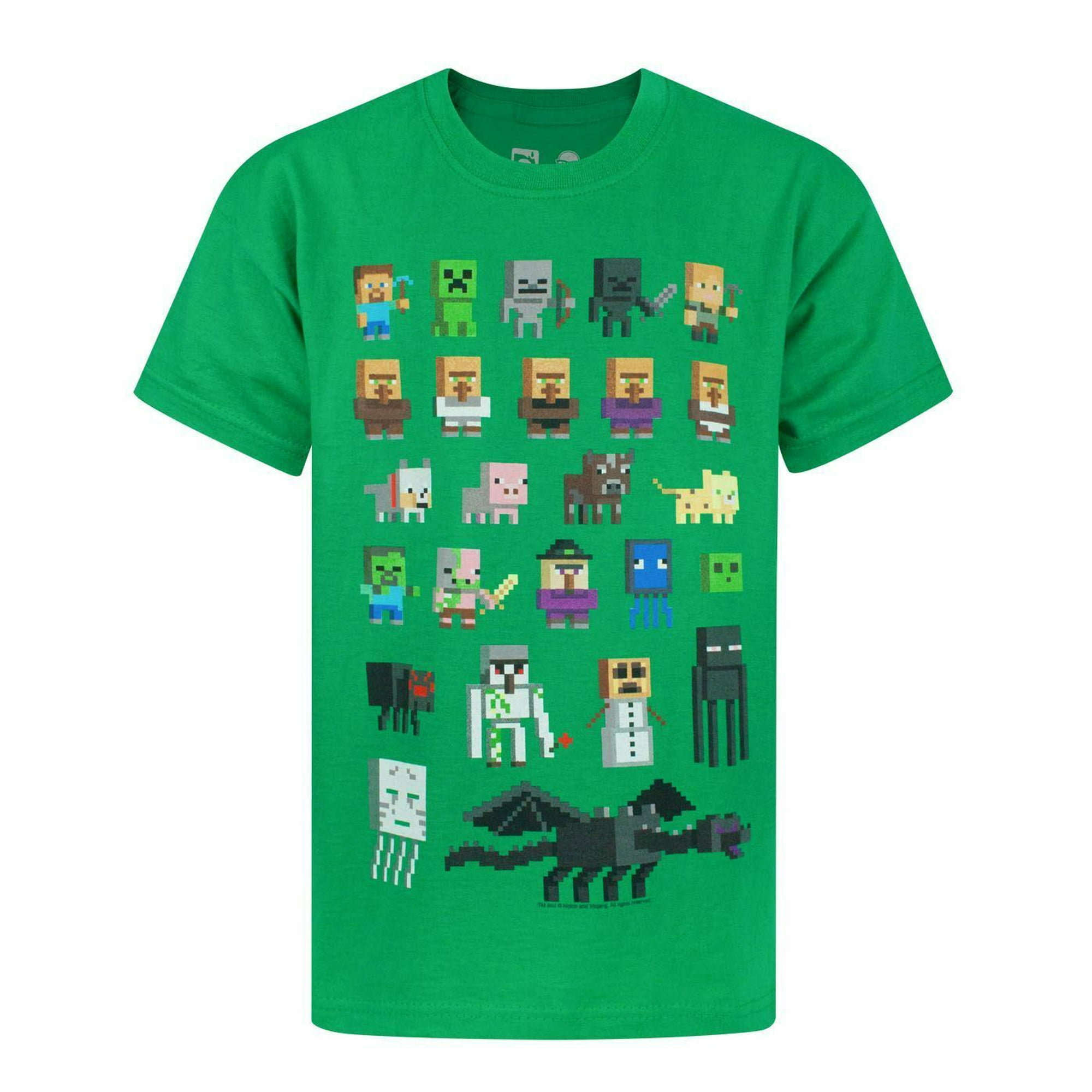Click here for Minecraft Boys Green Short Sleeved T-Shirt prices